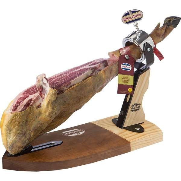 Jamón de bellota 75% raza ibérica 7 kg. Brida roja.